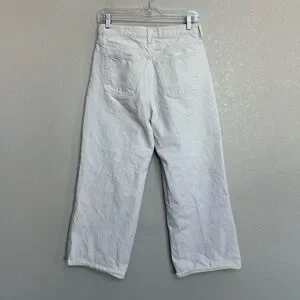 COS | Jeans | Cos Ecru Off White Wide Leg High Rise Ankle Jeans 25 ...